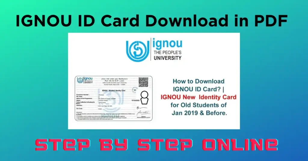 IGNOU ID Card Download 2024 PDF